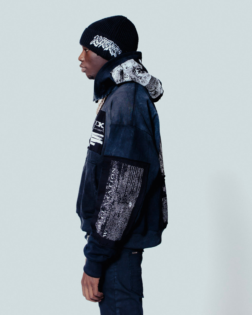 Black/white DEAD PRESI Hoodie – NoLuckyLuv